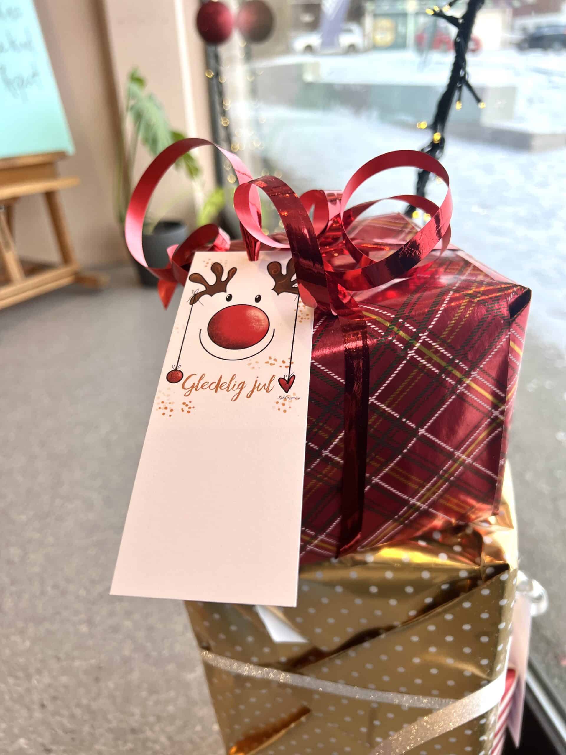 Pakkelapper fra Lykketegning til jul - LYKKETEGNING ILLUSTRATØR